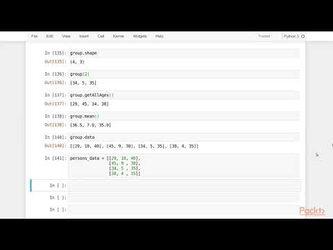 Learn Fundamentals of Data Science with Python Introduction to the NumPy Array | packtpub com ...
