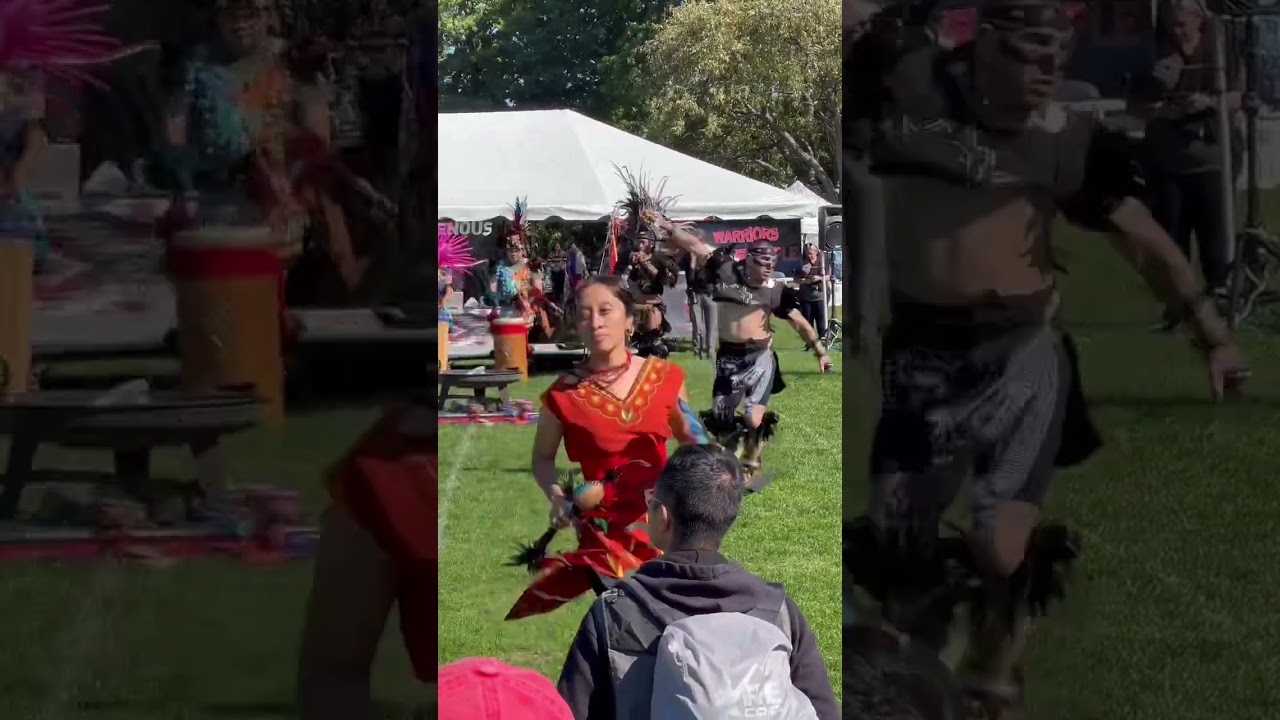 Aztec Dancers Performing on Indigenous Peoples 2/2 #shorts #nativeamerican #culture #nyc