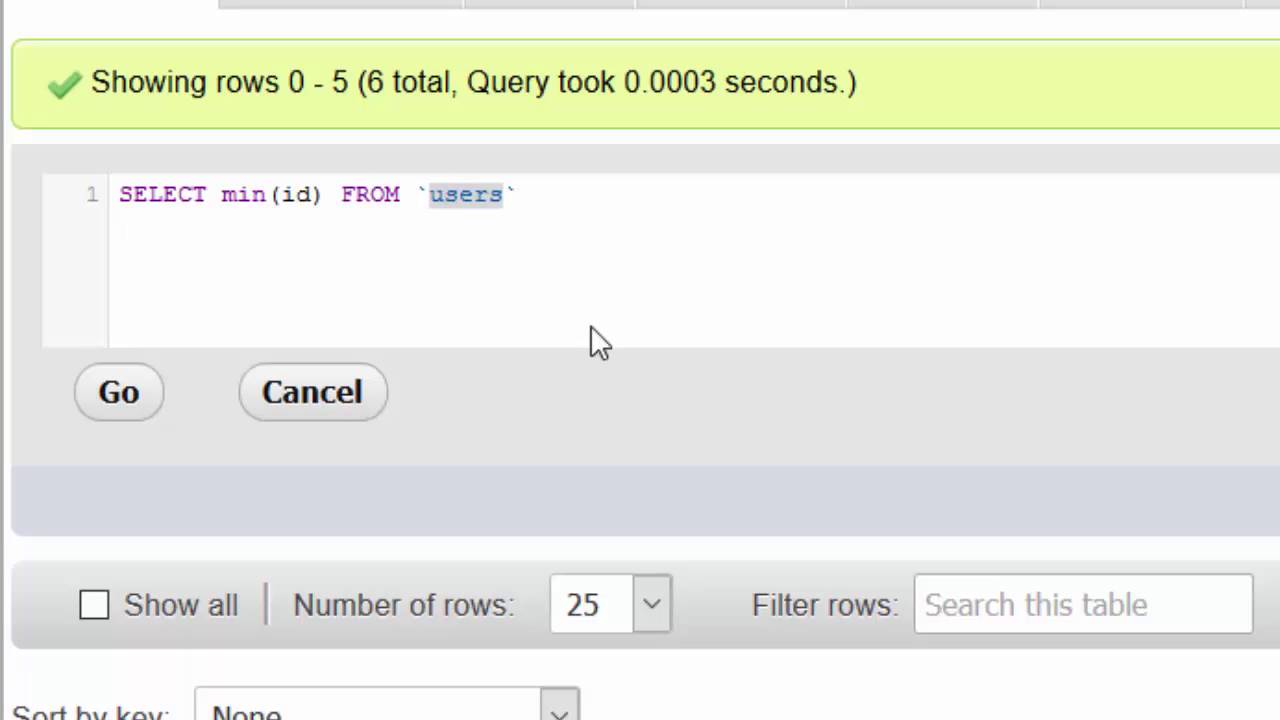 Cara Memilih Data Terkecil dan Terbesar di MySQL