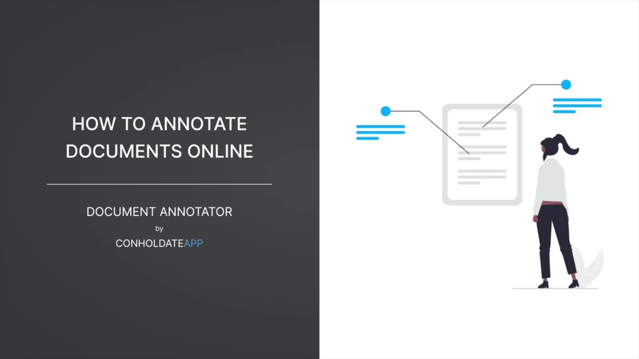 How to annotate documents online | Conholdate Annotation