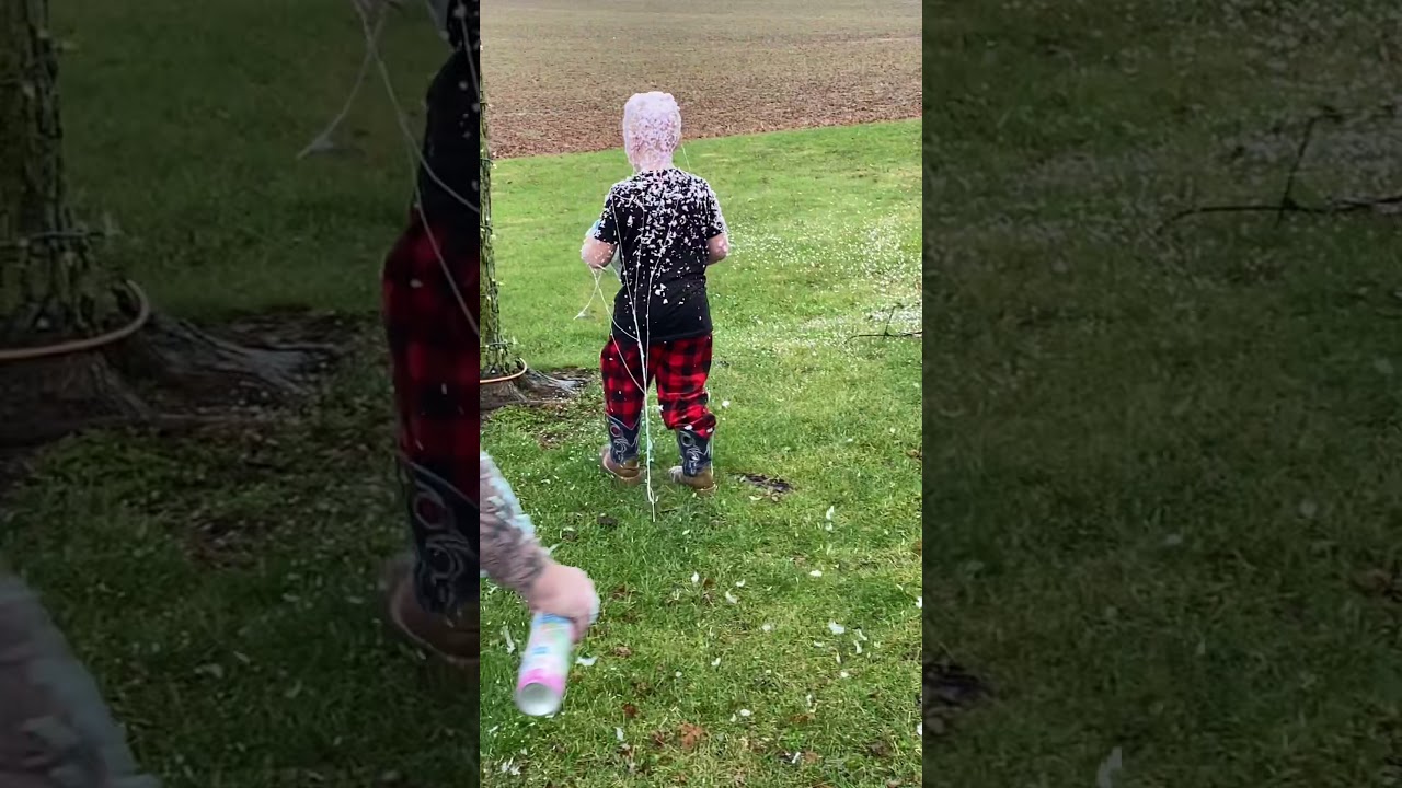 Silly string Christmas fight
