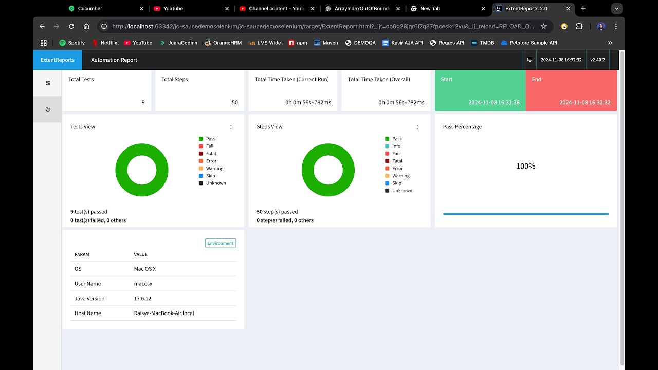 Automation Testing for SauceDemo with Selenium and Cucumber