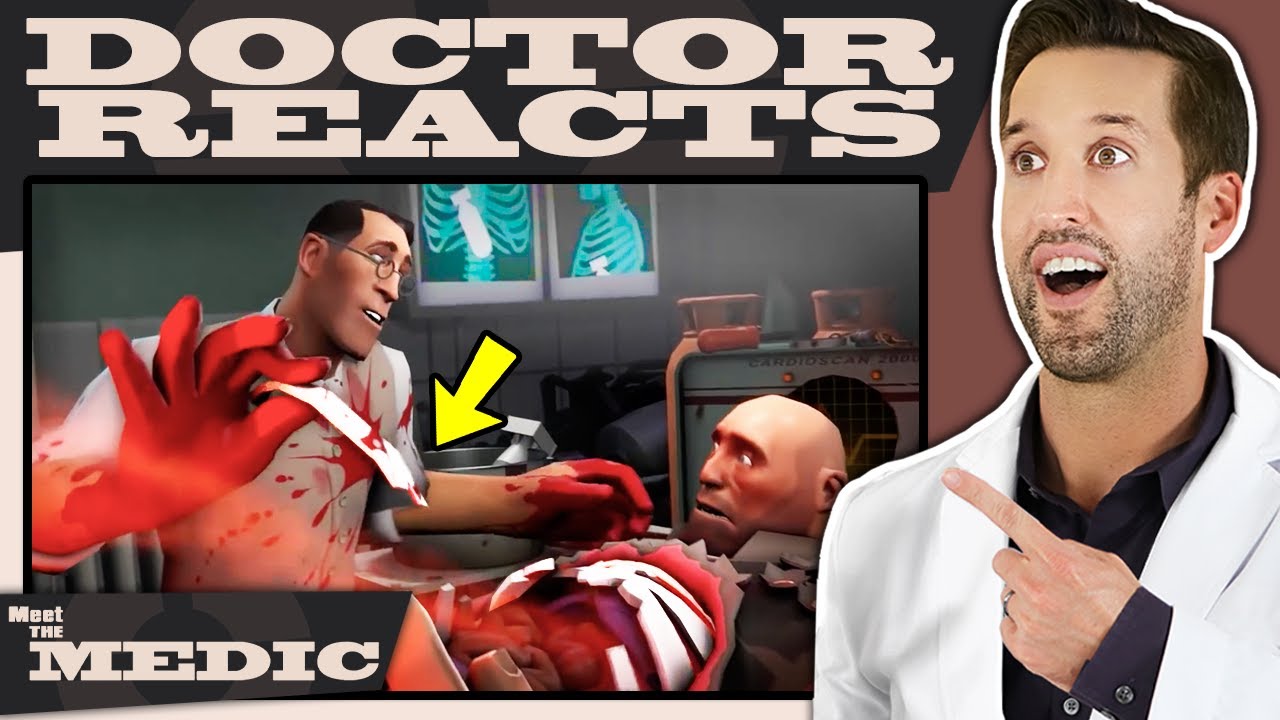ER Doctor REACTS to Meet the Medic - Team Fortress 2 (TF2)