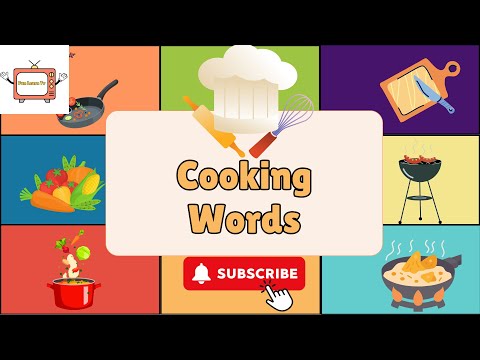Cooking Words for kids| educational video| learn with fun| Nursery Rhyme