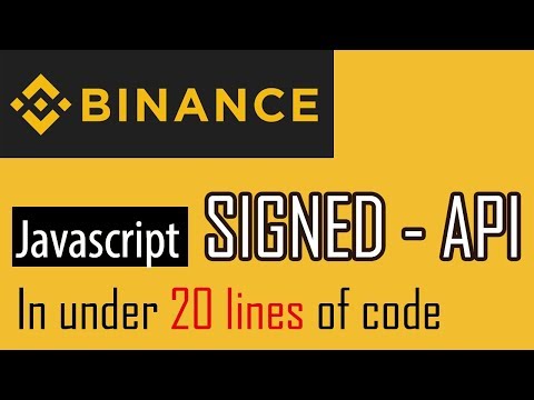 How to call Signed REST API for Binance Exchange in less than 20 lines of code