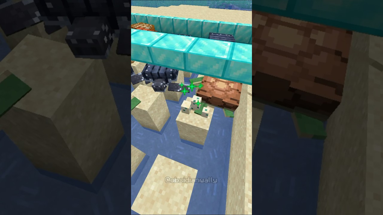 THE BEST TURTLE FARM IN MINECRAFT #minecraftbeauty #minecraft #minecraftguide