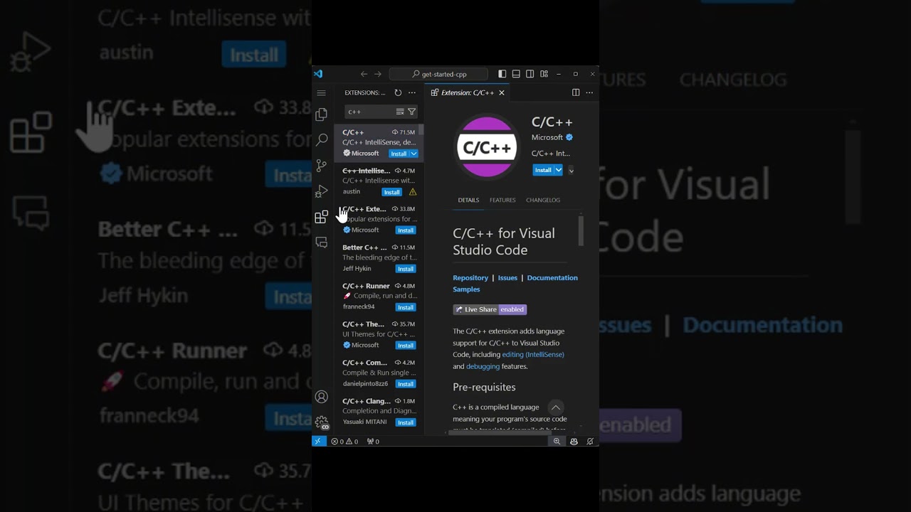 Get started with C++ in 60 seconds