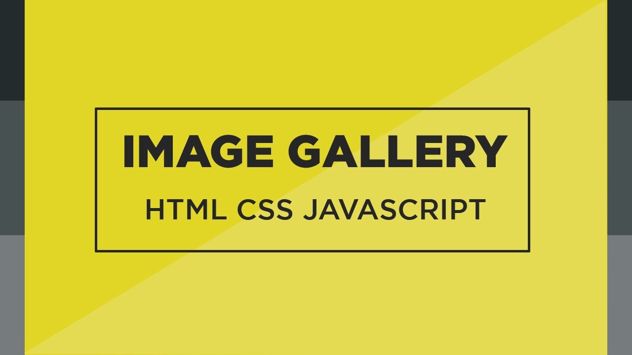 Awesome Image Gallery using HTML CSS and Javascript