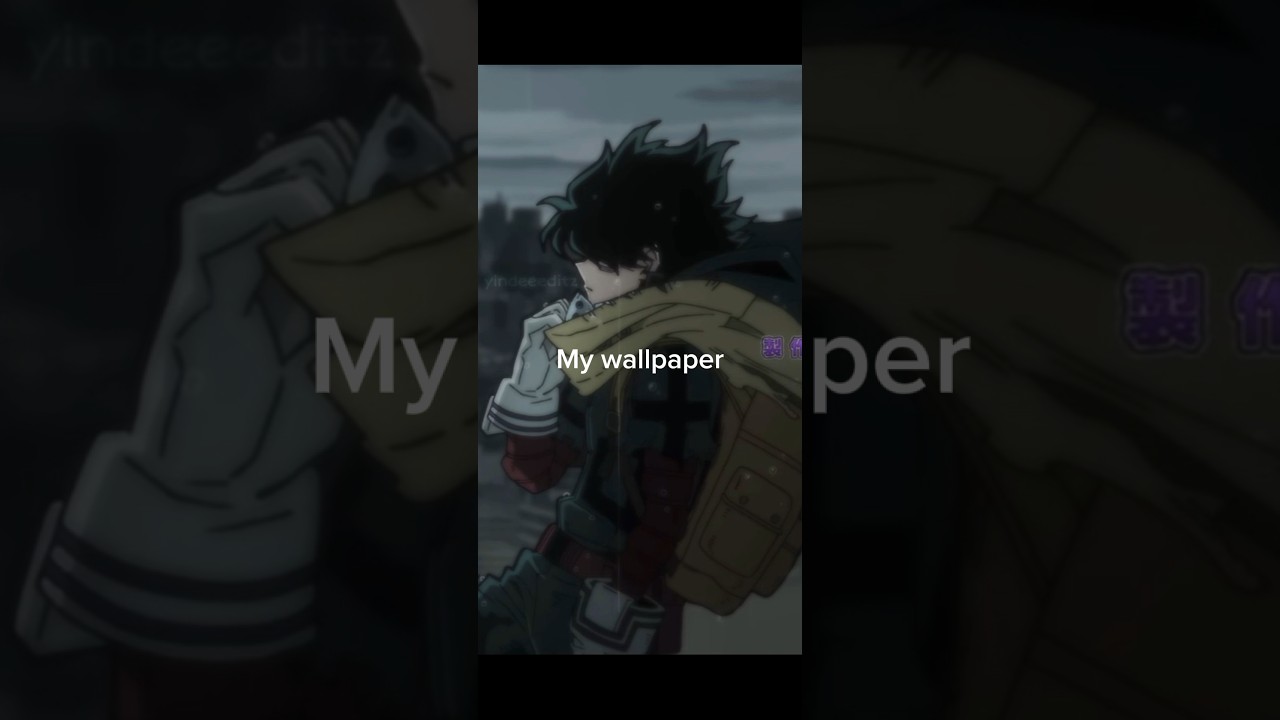 My wallpaper saved me from a KIDN@PPER 😲 #myheroacademia #darkdeku #vigilantedeku #mangaseries