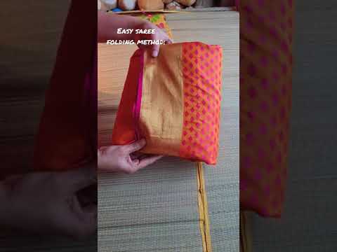 Easy saree folding method , compact & convenient, try it