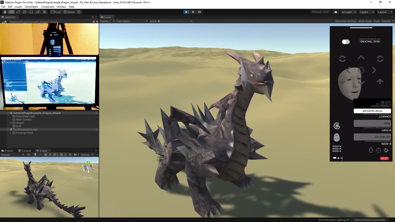 Dragon Facecap Rig - APS Sidekick Plugin for Unity