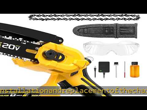 Cordless Mini chainsaw compatible with Dewalt Battery 20V MAX,Brushless Chainsaw With Automatic Cha