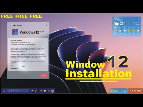 Windows 12 - 2024 | Introducing Windows 12 (Concept) | Installation ...