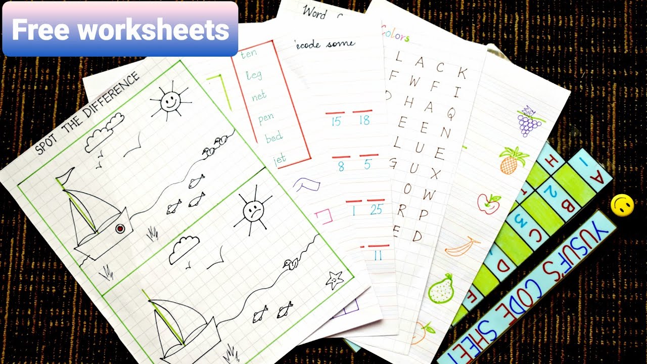 Brain Boosting Activities for 3-5 year old kids / Kindergarten - Part 1