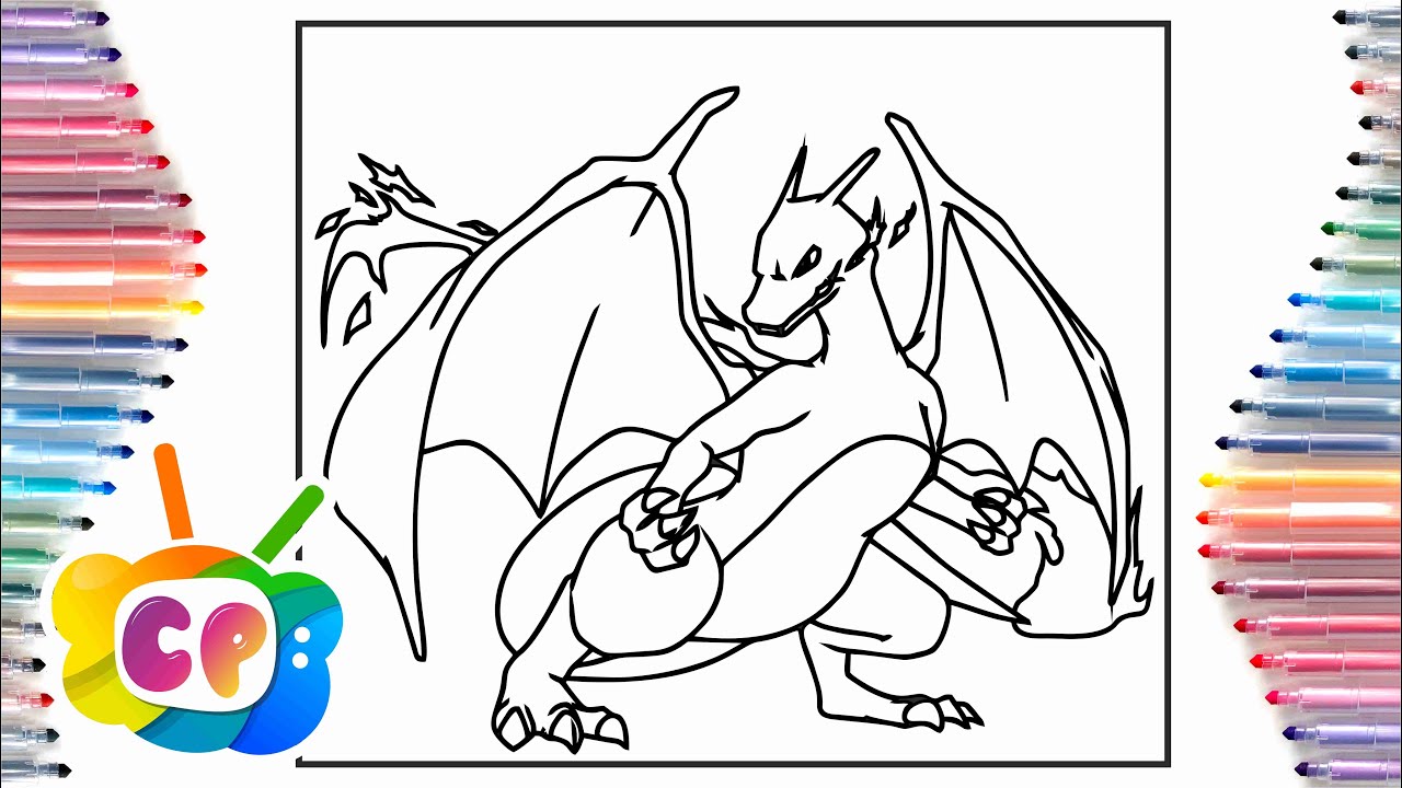 Charizard coloring page/Pokemon charizard coloring/Paul Flint - The Feeling [NCS Release]