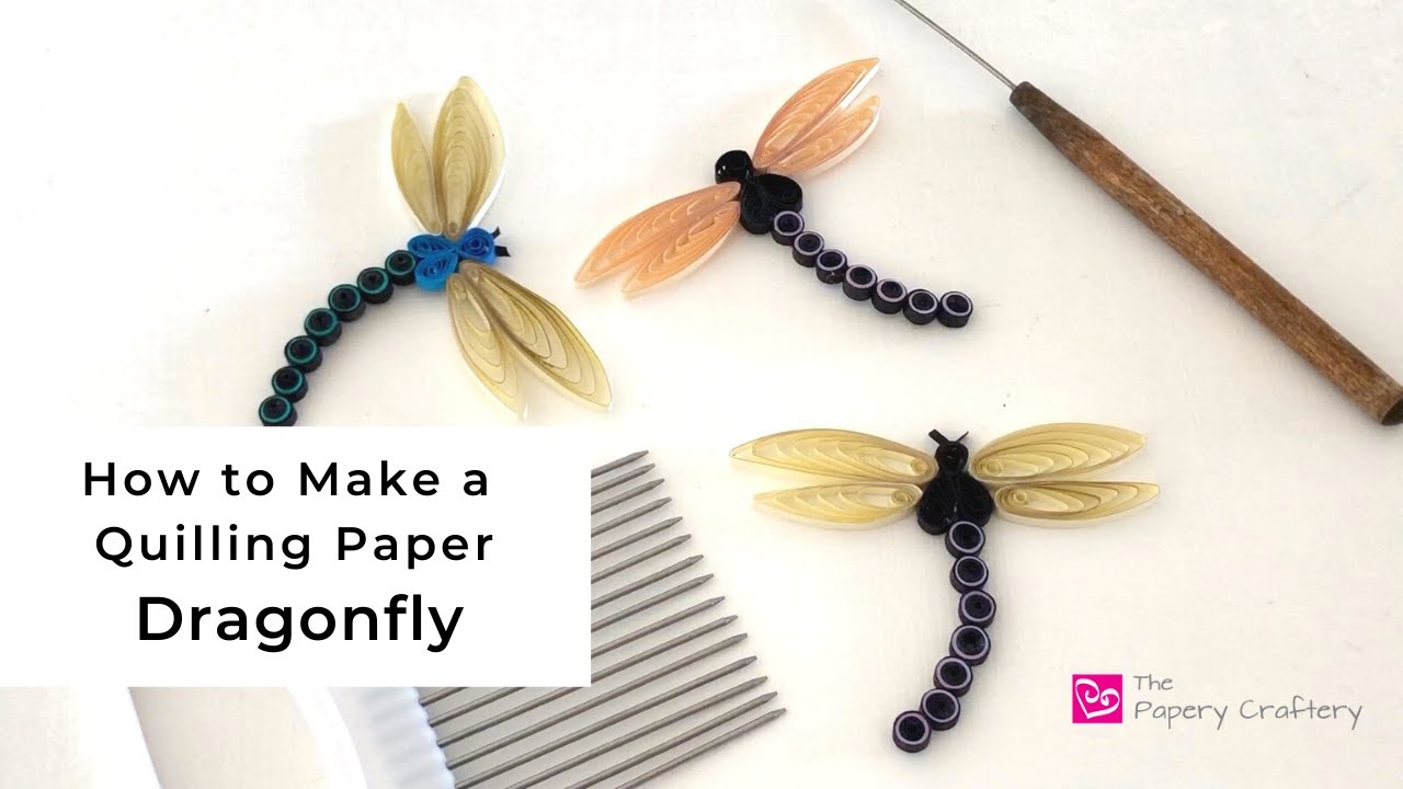 How to Make a Quilling Paper Dragonfly | Quilling Comb | DIY Paper Crafts