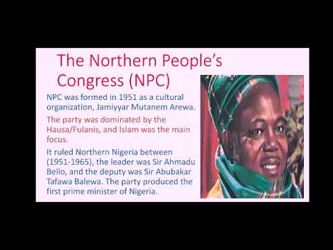 SS 3 Government: Development of Political Parties in Nigeria: Pre-Independence Political Parties