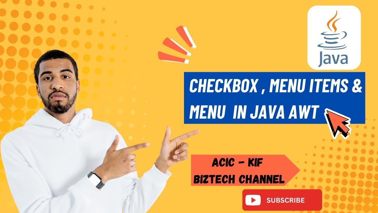 #8 Checkbox & MenuItem in Java AWT | GUI Components Explained with Examples