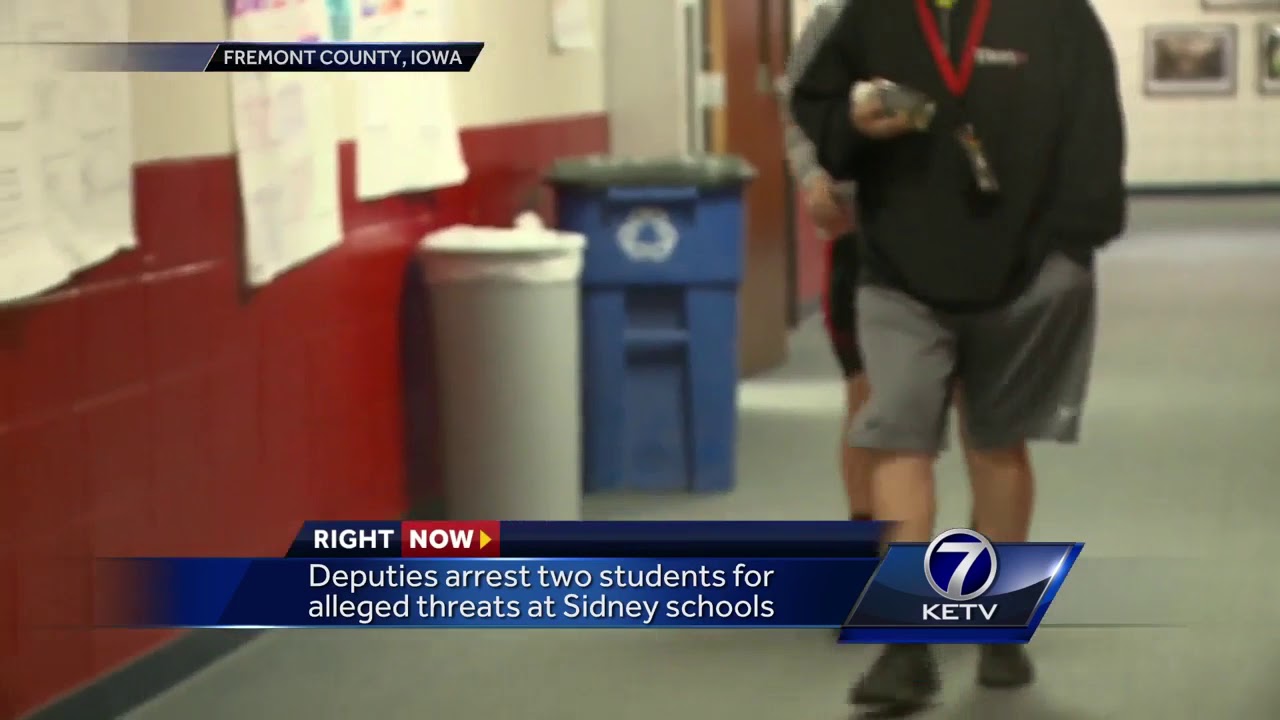 Deputies arrest 2 students for alleged threats at Sidney schools