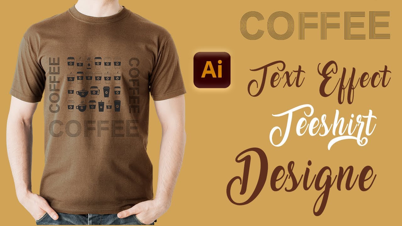 Line Text Effect for T-Shirt Designs – Illustrator Tutorial