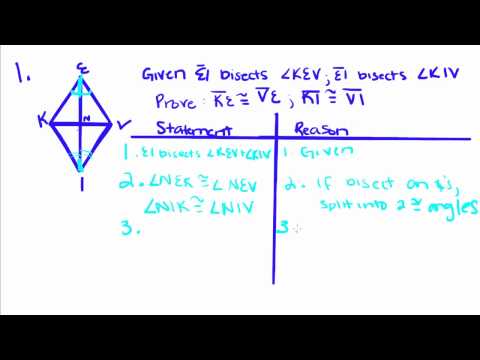 Geometry - 22 - Proofs Using Definition of Bisect