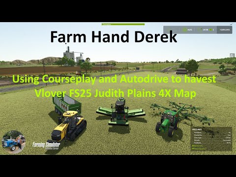 FS25 Harvesting Clover using Courseplay And Autodrive This is repeat i had to take other one down be