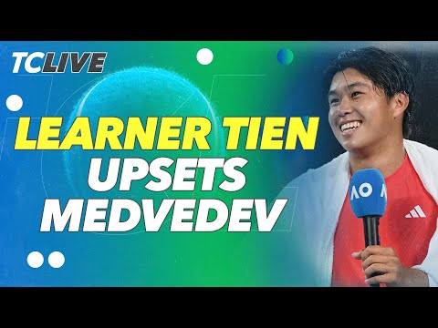 Teenager Learner Tien UPSETS Medvedev in 5 Sets | TC Live