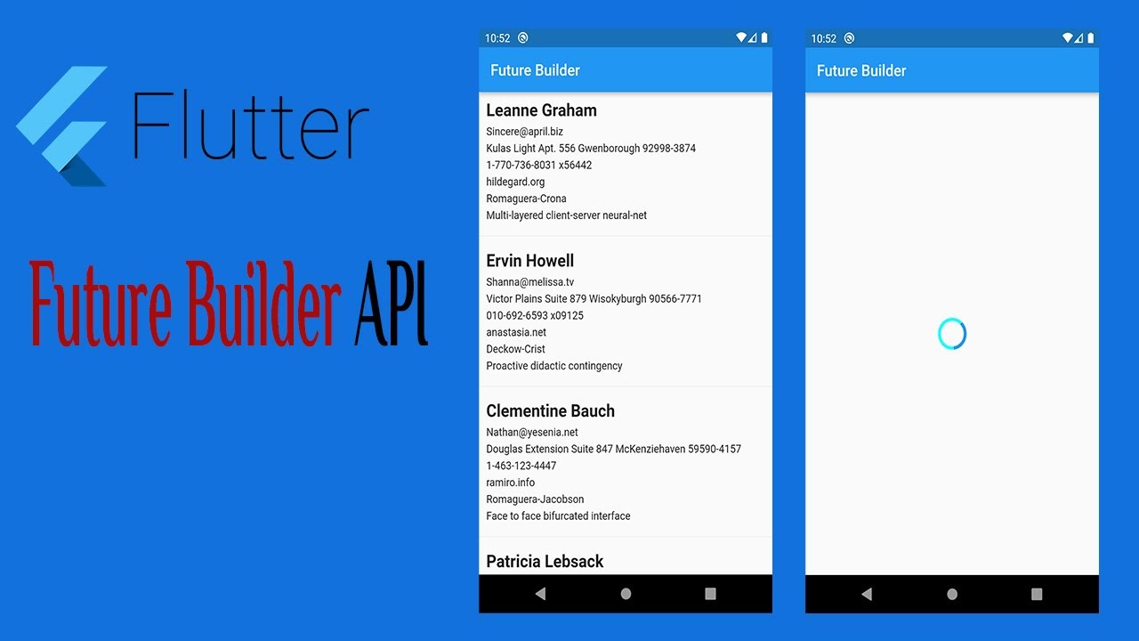 25- Flutter Future Builder API