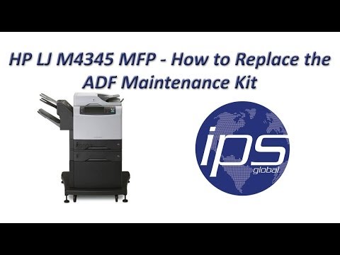 HP M4345 - How to Replace the ADF Maintenance Kit