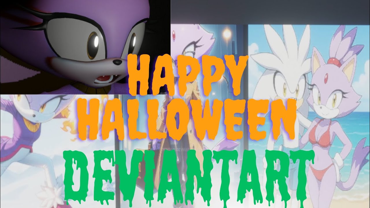 Blaze The Cat See's WHAT ON DEVIANTART??? Halloween special!
