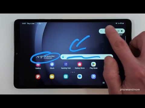 Samsung Galaxy Tab A9: How to record the screen? | screen recording | screen recorder