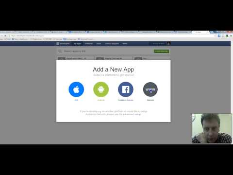 Creating a facebook app for your web page