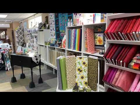 Quilt Shop Tour! See our selection of quilting fabric, patterns and classes. Visit our webstore too!
