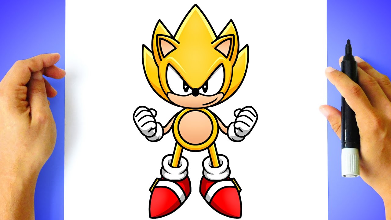 How to DRAW CLASSIC SUPER SONIC