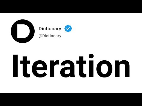 Iteration Meaning In English
