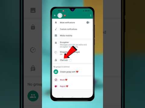 WhatsApp Chat Lock 🔒 Kaise Lagaye #chatlock
