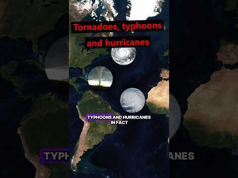 Hurricane, typhoon or tornado, which one is the most terrible?#usa #world #map