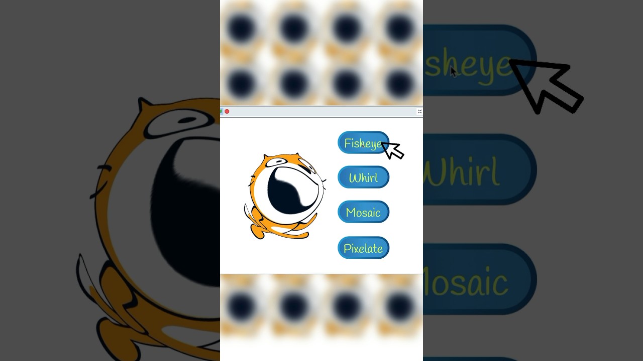 Cat Transformation using Graphic Effects in Scratch Coding #scratch #codingforkidsfree #shorts