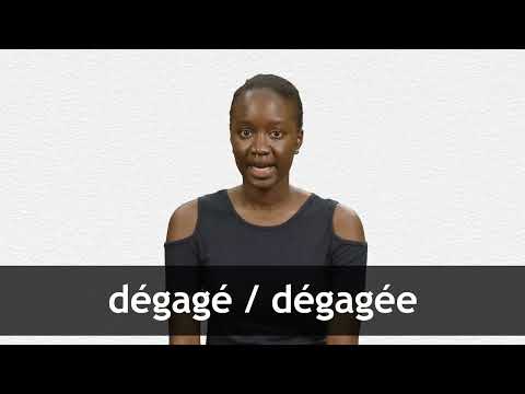 English Translation of “DÉGAGÉ” | Collins French-English Dictionary