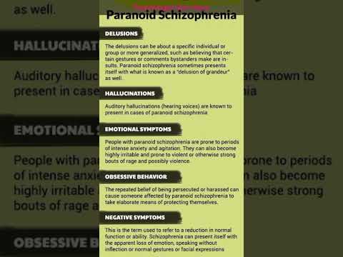 Psychologist Sam Says | Paranoid Schizophrenia
