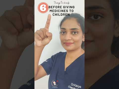 6 Things to Check Before Giving Medicines to Children