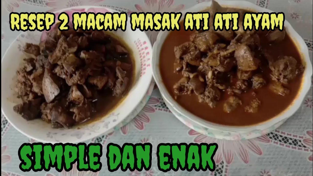 Resep 2  menu ati ayam ‼️ simpel dan enak