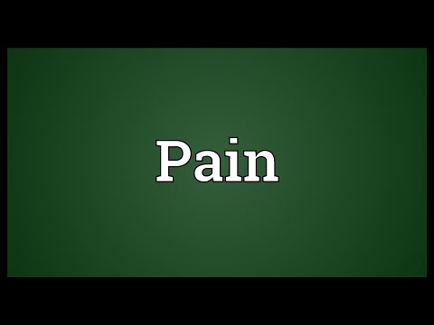 Pain Meaning