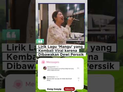 Lirik Lagu 'Mangu' yang Kembali Viral karena Dibawakan Dewi Perssik
