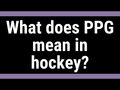 What does PPG mean in hockey?