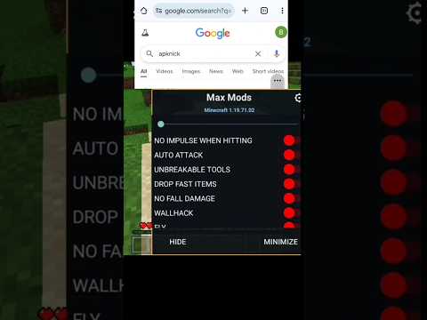 Minecraft mod menu latest version download #shorts #viral