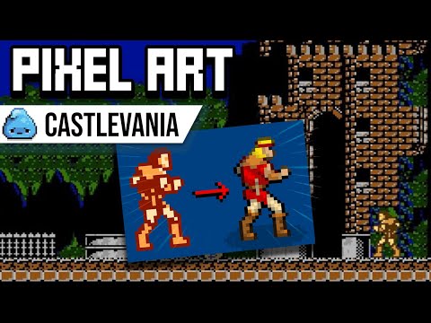 Pixel Art: Castlevania Simon Belmont Remade!