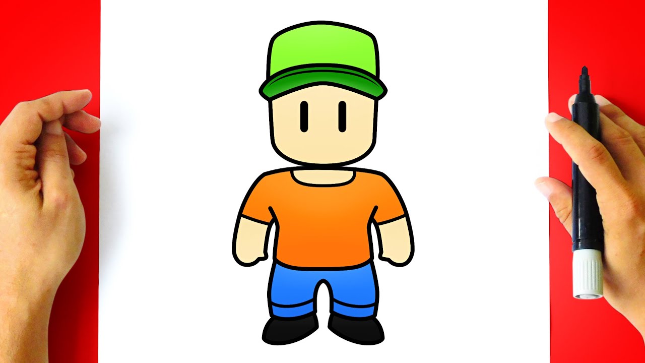How to DRAW MR STUMBLE step by step - STUMBLE GUYS