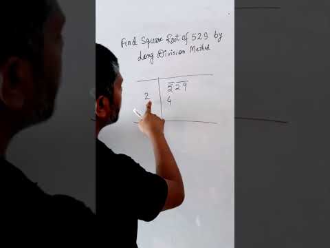 Square Root of 529 by Long Division Method #math #ssc #ssccgl #mathtrick #mathtricks