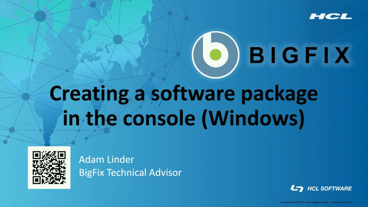 Creating a Software Package in the BigFix Console using the Software Distribution Wizard